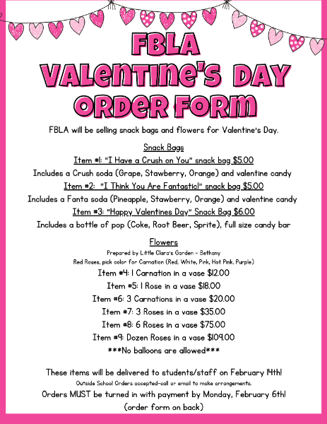 North Harrison R-III - Valentine's Day Fundraiser