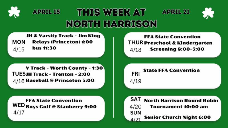 North Harrison R-III - This Week at North Harrison